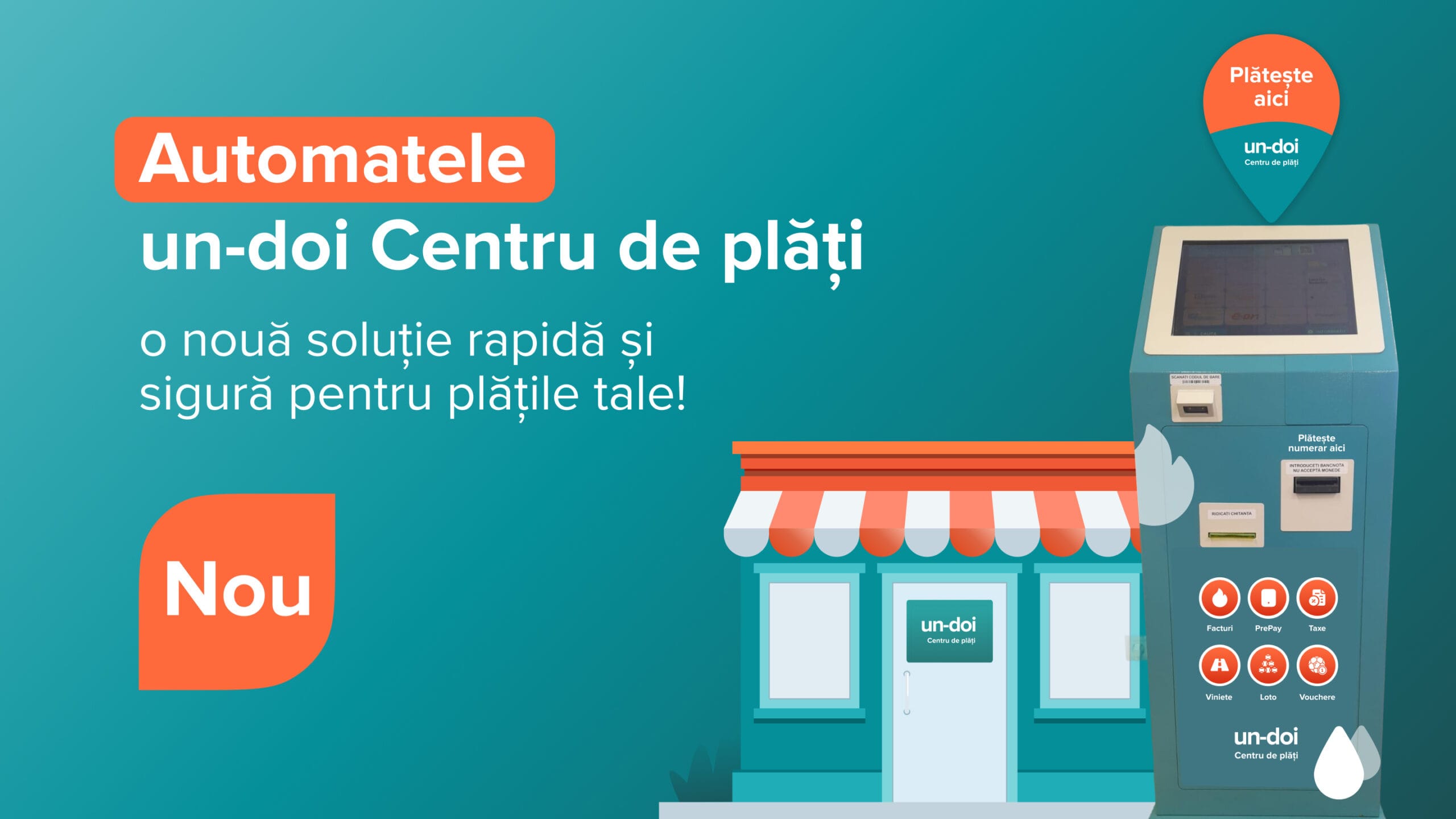 Automatele un-doi Centru de plăți – o nouă soluție rapidă și sigură ...